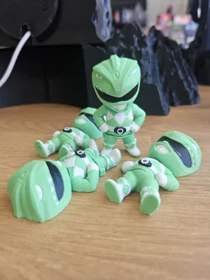 POWER RANGERS green ranger micro hero flexi by MadMonkey3D MakerWorld ...