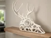 Deer Skull Ornament – Voronoi Style Wall Decor - Free 3D Print Model ...
