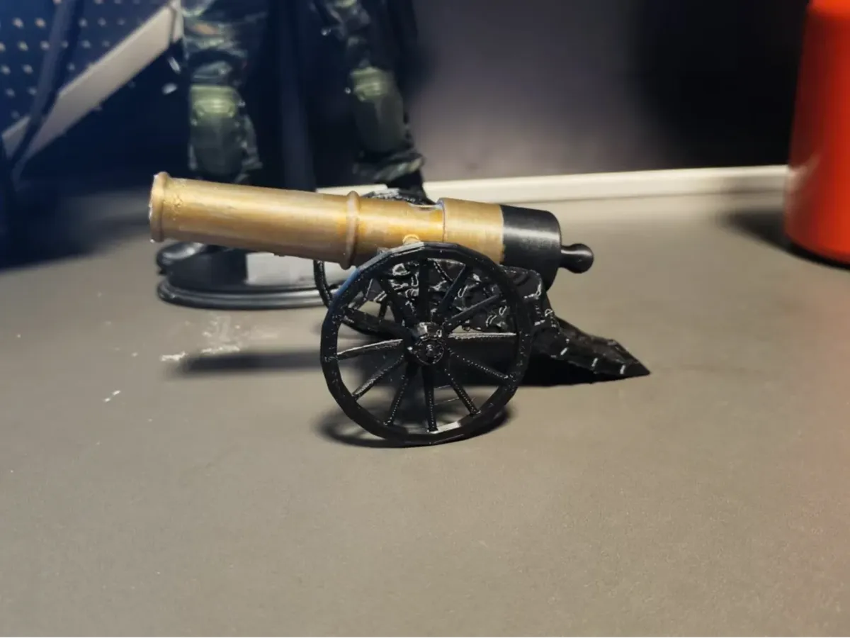 Classical Cannon (Can Fire Cannonballs) - Free 3D Print Model - MakerWorld