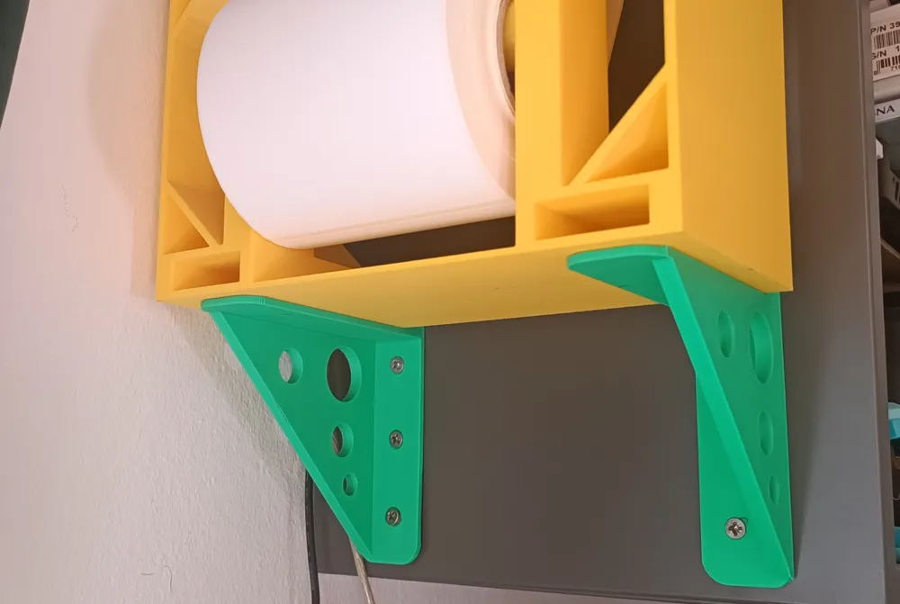 Label Printer Stand - Wall Mount by GregorBMakerWorld: Download Free 3D ...