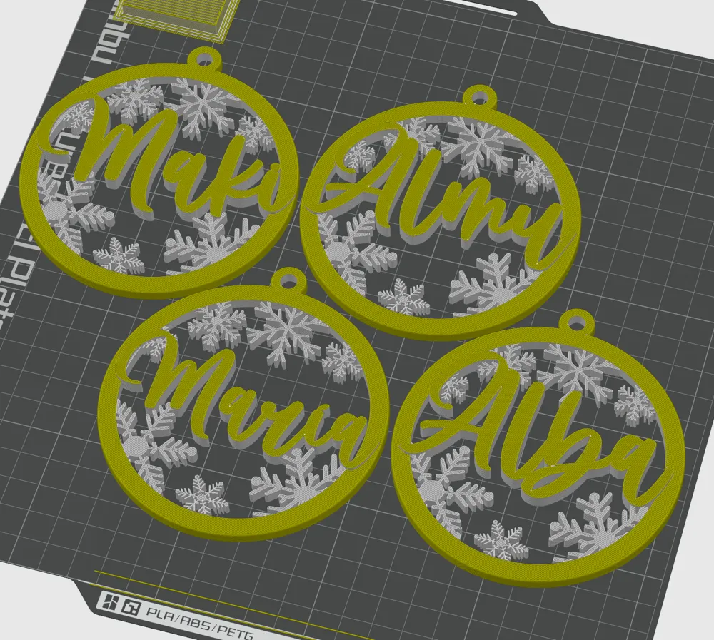 Ornament Christmas 5 (Feliz Navidad) Regalo by 3Delasb - MakerWorld