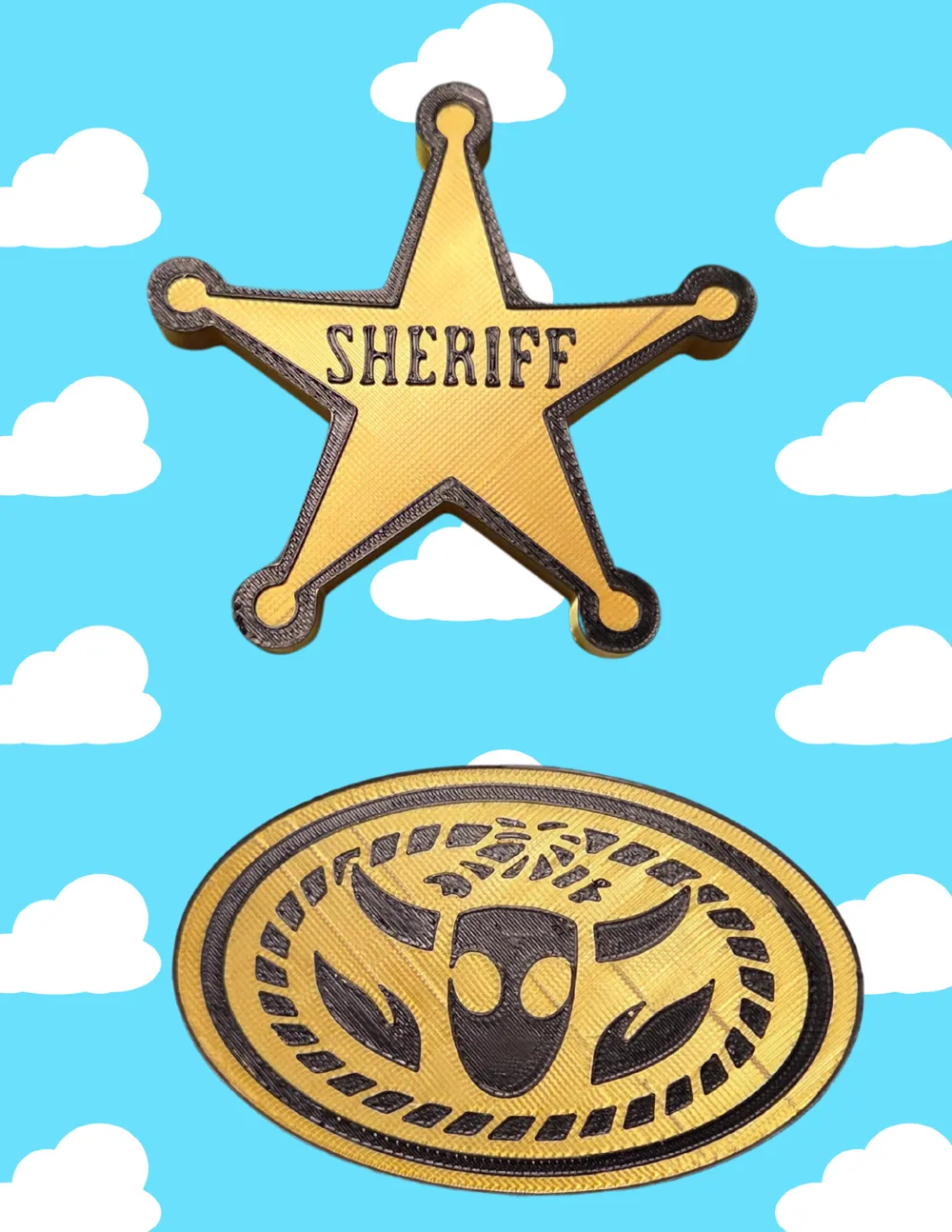 Toys Story Sheriff Badge and Belt Buckle (Woody) by Tash MakerWorld ...