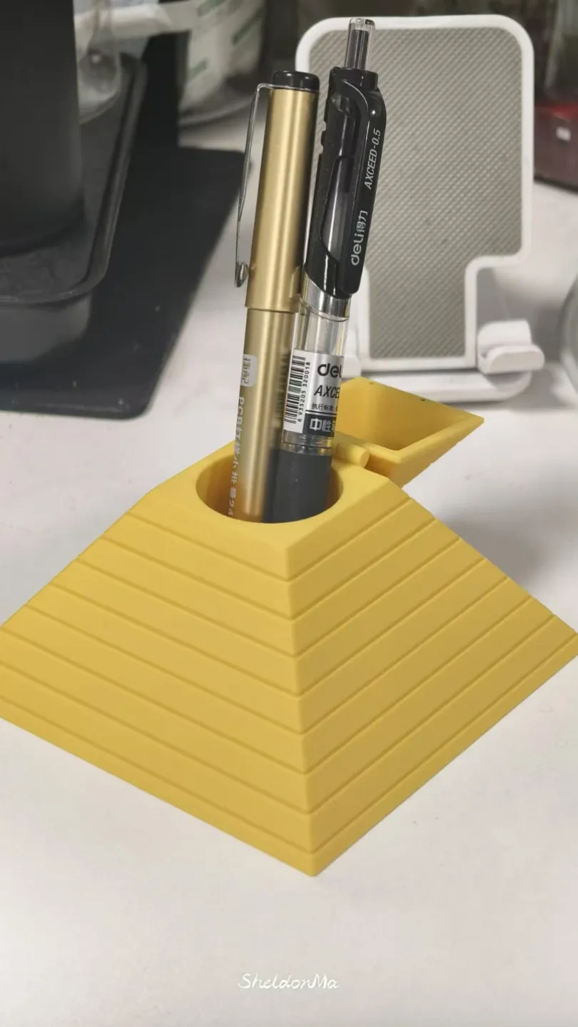 Pyramid Pen Holder by SheldonMa - MakerWorld