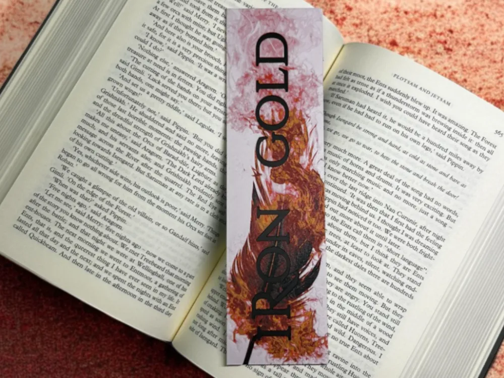 Iron Gold Bookmark - Red Rising Series by tapia3d - MakerWorld