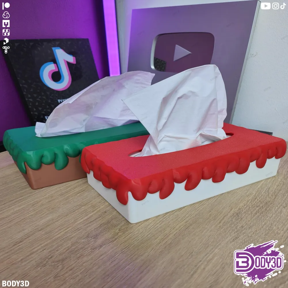 Dripping Tissue Box ( No Supports ) by BODY3D MakerWorld: Download Free ...