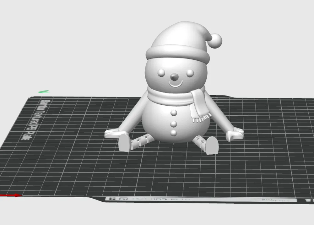 snow man with articulated legs - Free 3D Print Model - MakerWorld