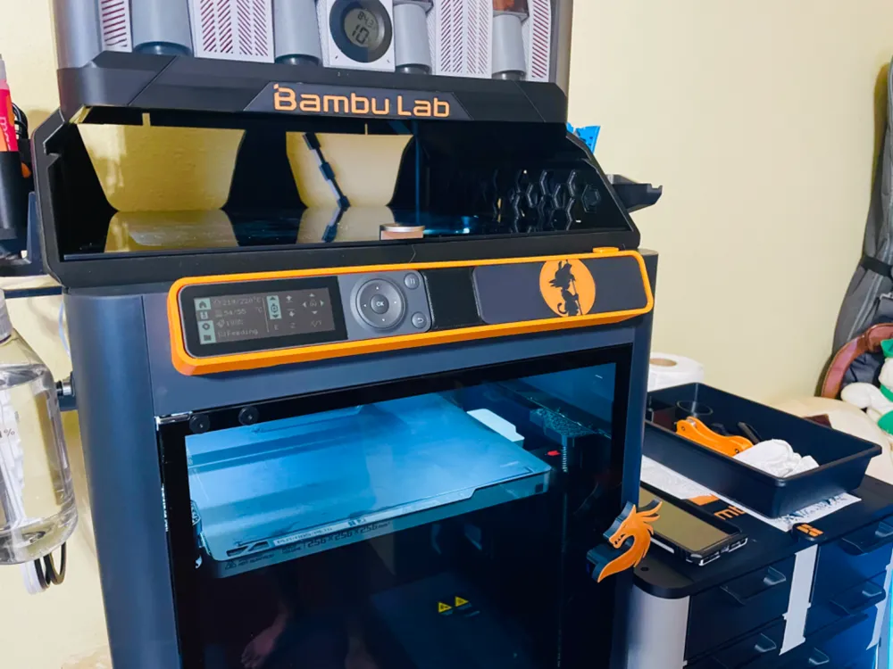 Goku Bambu P1S/P1P Faceplate - Free 3D Print Model - MakerWorld