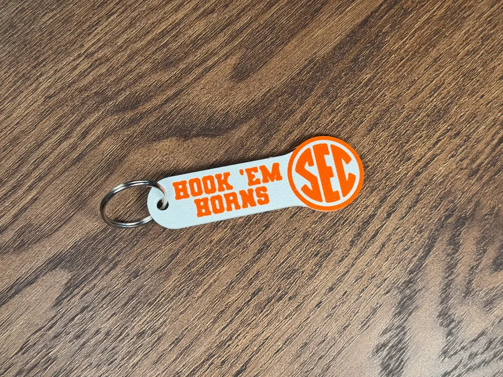 Texas Longhorns SEC Football Keychain by dcv designs - MakerWorld