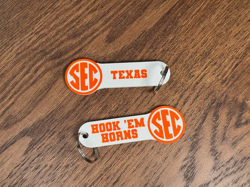 Texas Longhorns SEC Football Keychain by dcv designs - MakerWorld