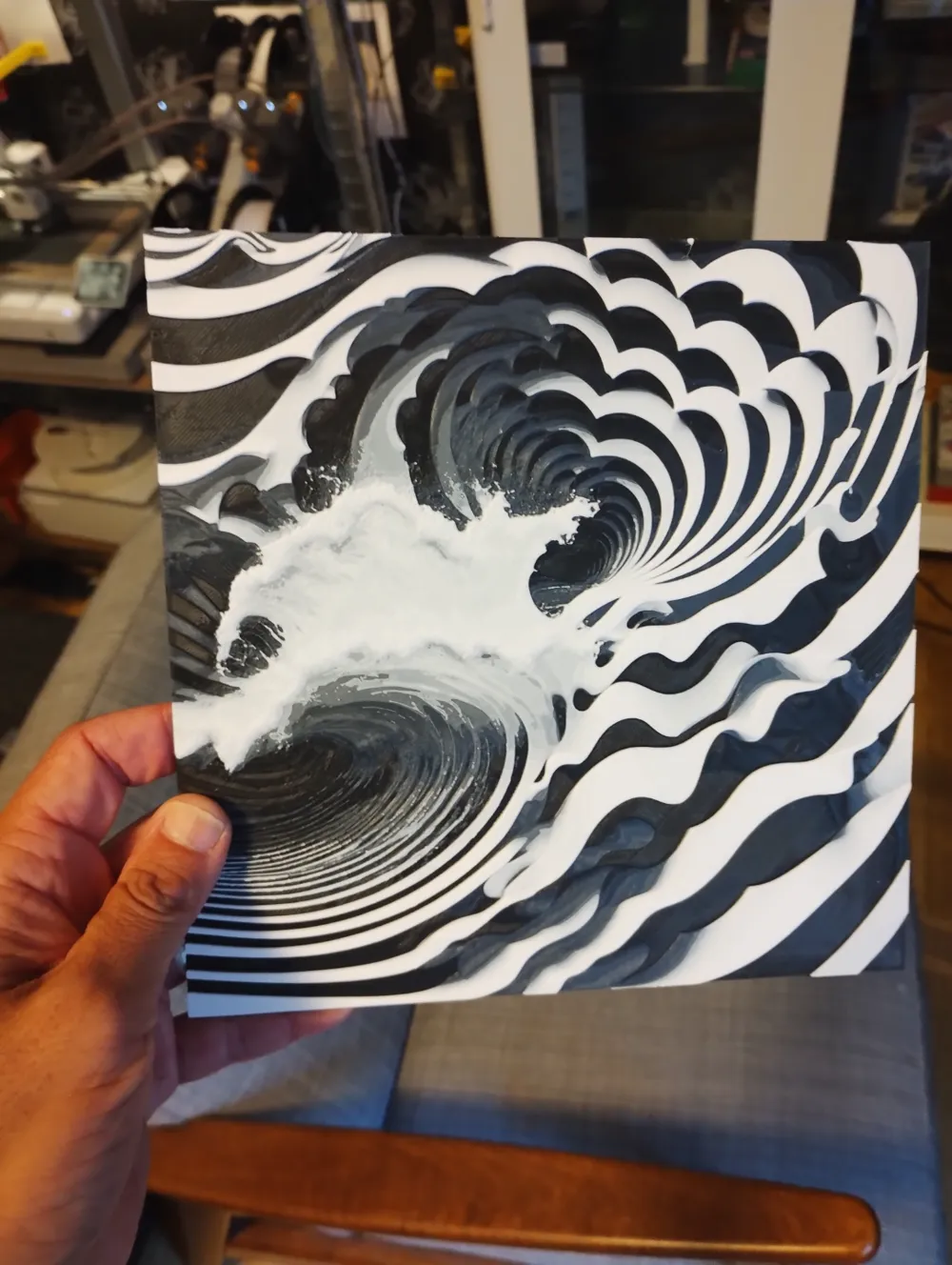3D illusion wave by PG3D - MakerWorld