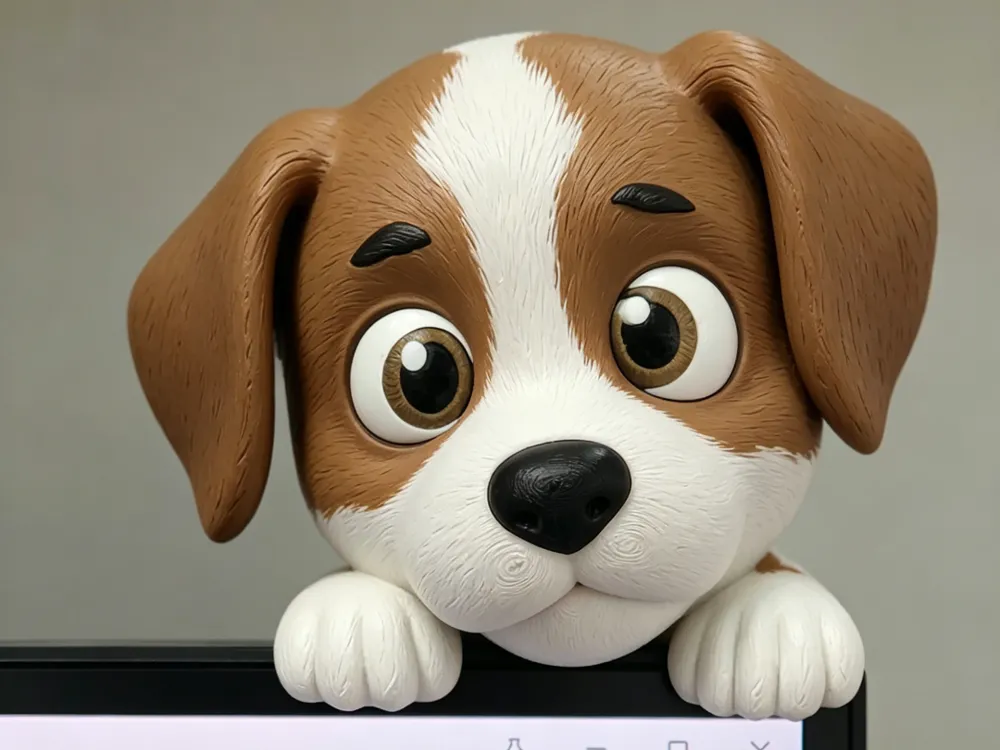 3D Dog Screen Clip - Free 3D Print Model - MakerWorld