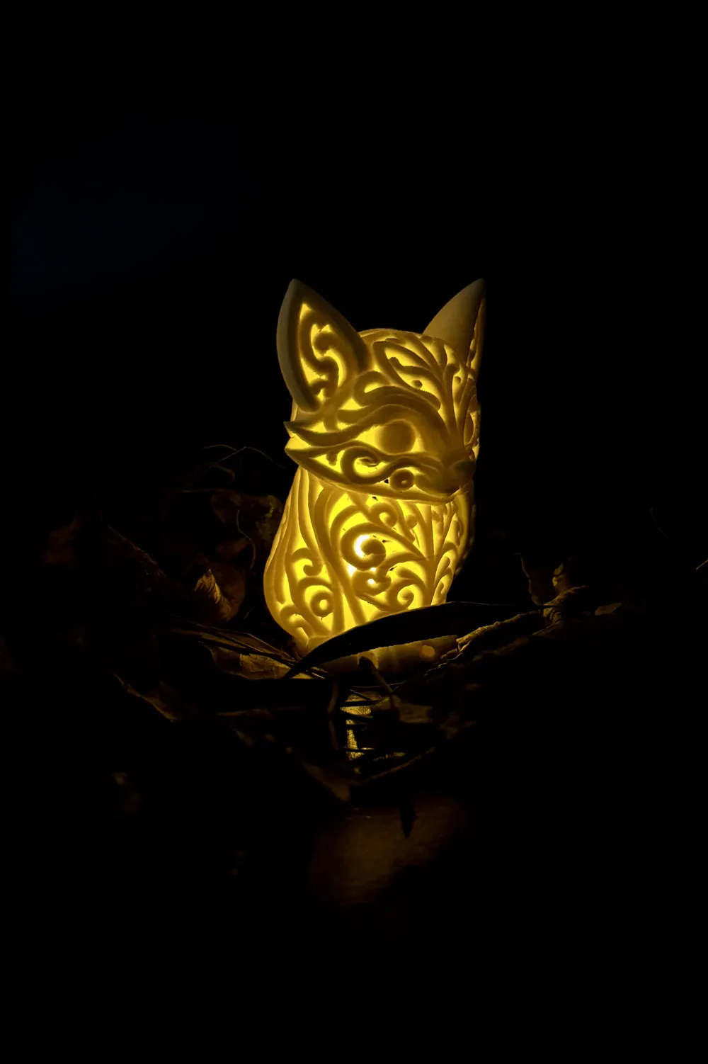 Fuchs im Ornament - Stil für LED-Teelicht – Kostenloses 3D-Druckmodell ...
