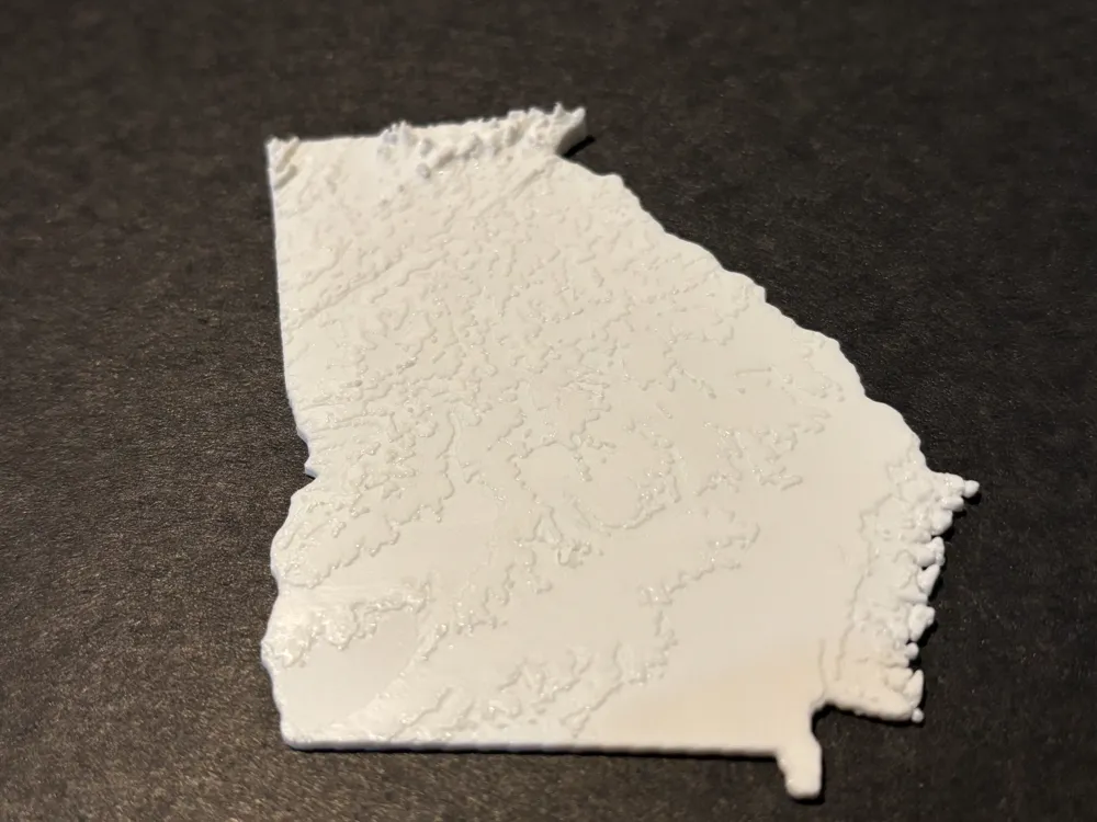 State of Georgia Terrain - Free 3D Print Model - MakerWorld