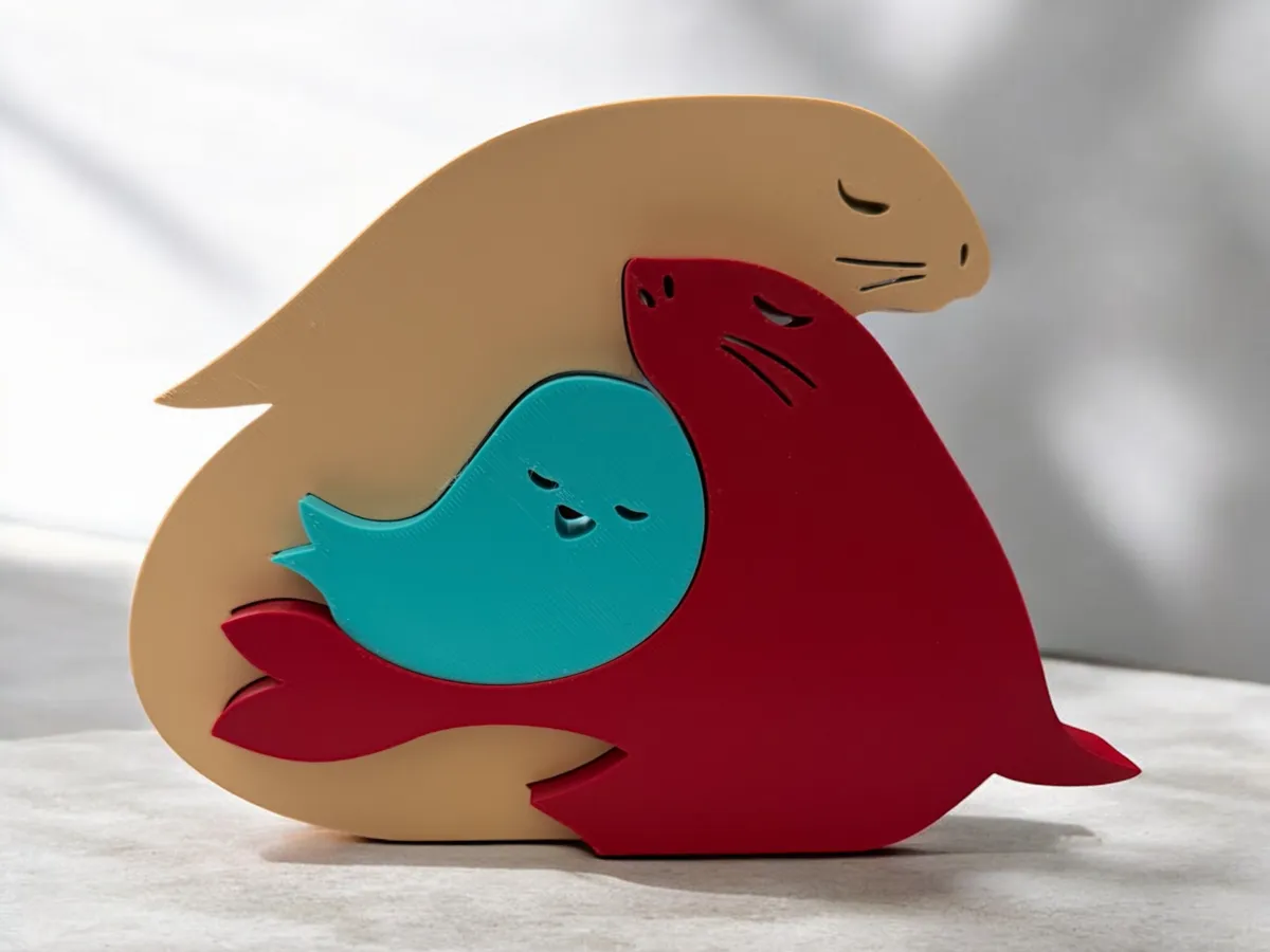 Seal Family - Free 3D Print Model - MakerWorld