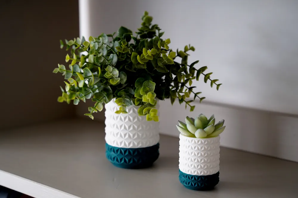 Geometric Planter with Drip Tray By Foxwood - Free 3D Print Model ...