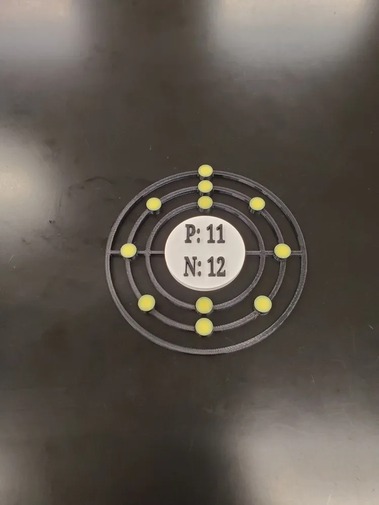 Sodium Bohr Model - Free 3D Print Model - MakerWorld