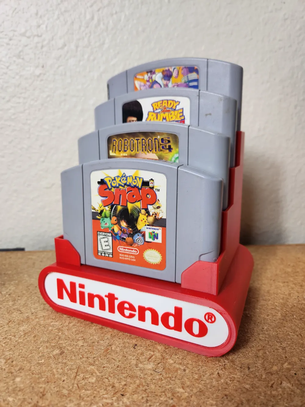 Nintendo Logo N64 4 Game Display Stand by Ben 3D - MakerWorld