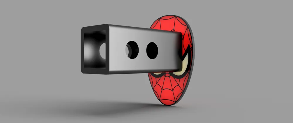 Spiderman Hitch Cover by Three Dimensions - MakerWorld