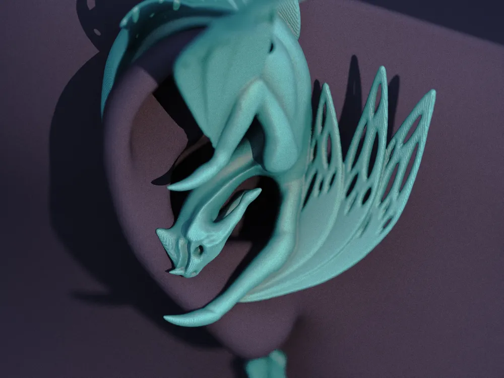 Banshee de Oreja - Pendiente sin perforación para el lóbulo - Modelo de ...