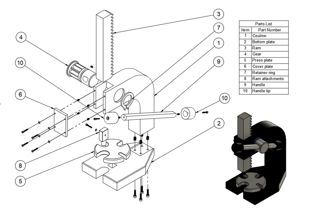 3D Printable Arbor Press - Free 3D Print Model - MakerWorld