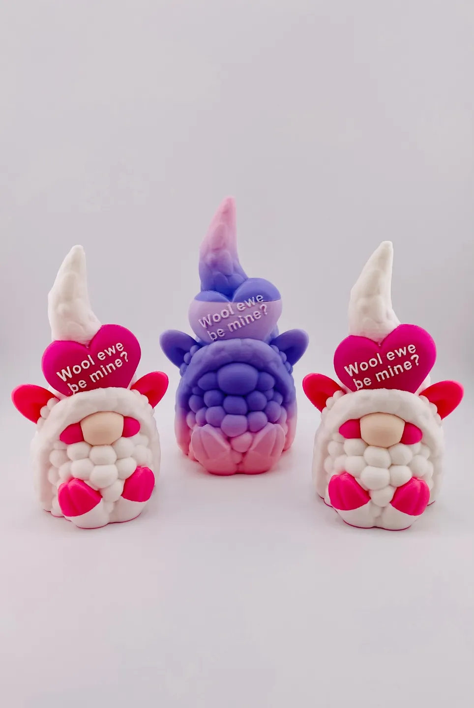 Wool Ewe Be Mine Sheep Gnome by FunFam3D - MakerWorld