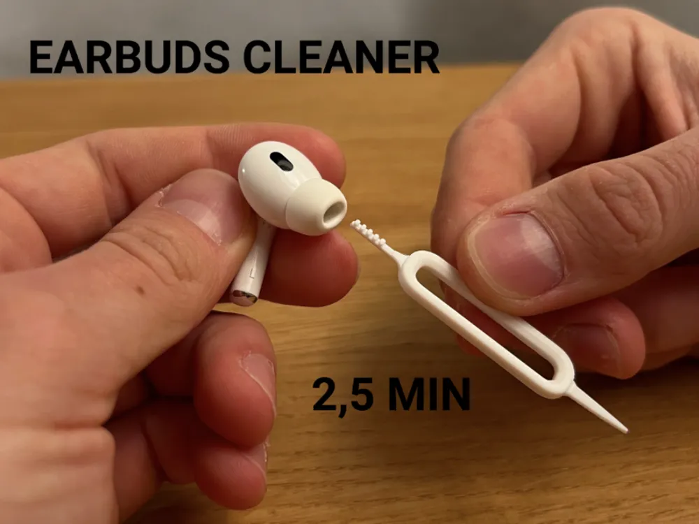 Earbuds Cleaning Tool - Free 3D Print Model - MakerWorld