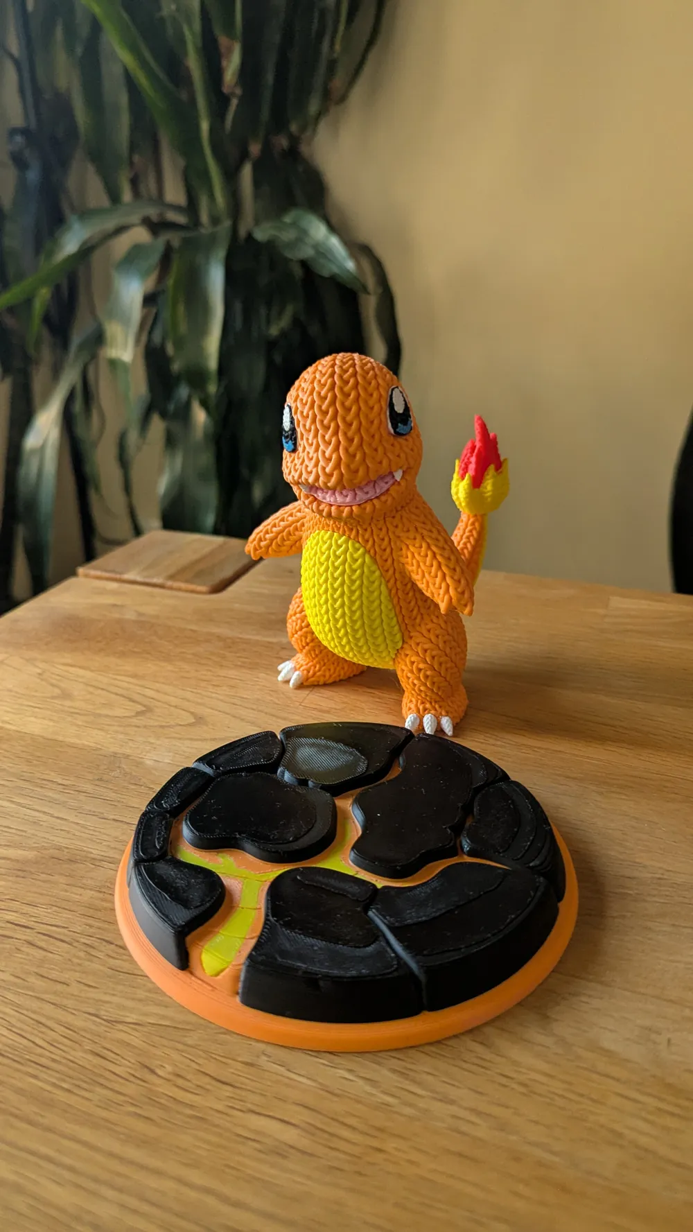 Pokémon fire base for knitted Charmander Figure - Free 3D Print Model ...