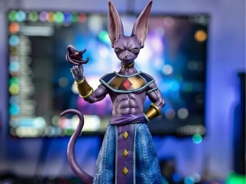 Lord Beerus Dragon Ball Display Statue - Free 3D Print Model - MakerWorld