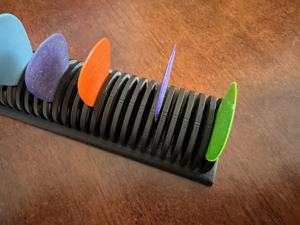The ultimate guitar pick holder - Free 3D Print Model - MakerWorld
