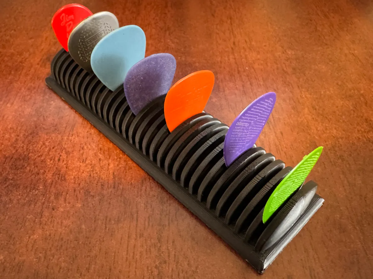 The ultimate guitar pick holder - Free 3D Print Model - MakerWorld