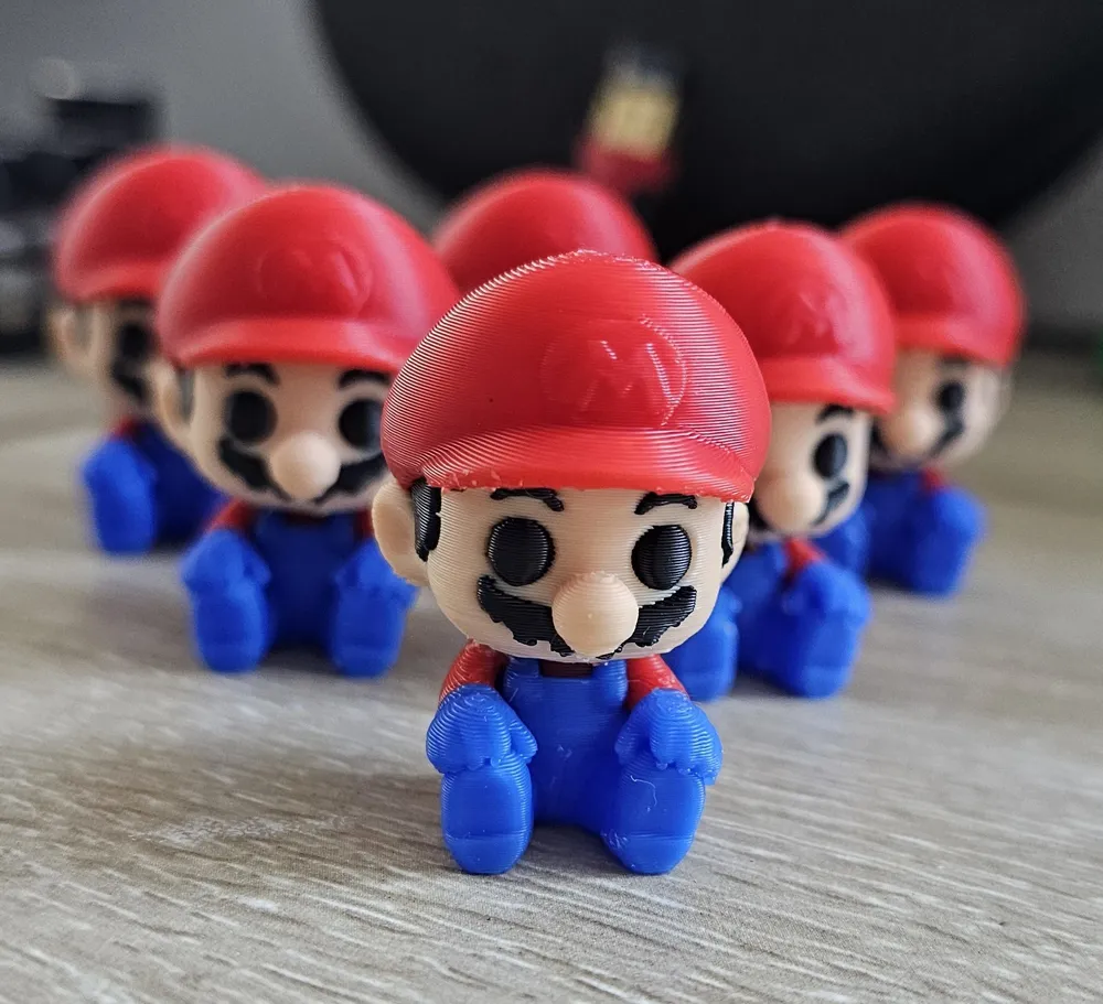Mario Bros Chibi Keychain - Free 3D Print Model - MakerWorld