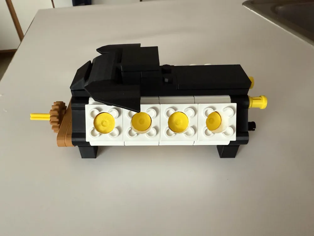 McLaren P1 V8 Engine Brick Model - 1x and 2x Scale - Free 3D Print ...