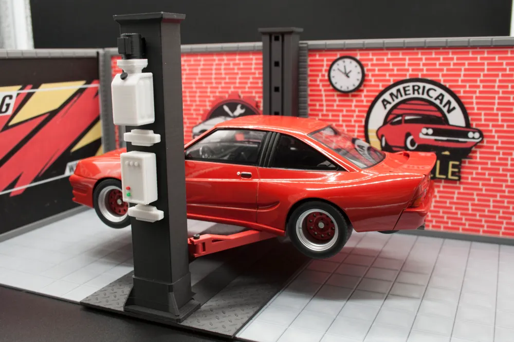 Miniature Car Lift for model cars scale 1:18-24-43 - Free 3D Print ...