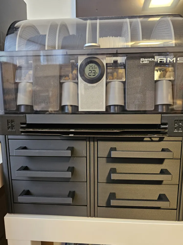 AMS Stand With 6 Drawers optimized length - Free 3D Print Model ...