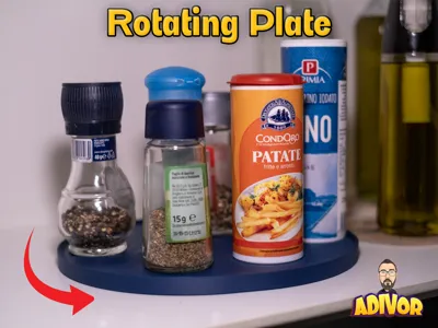 Display Rotating Organizer Plate Remixed by LilBoyJohn MakerWorld ...