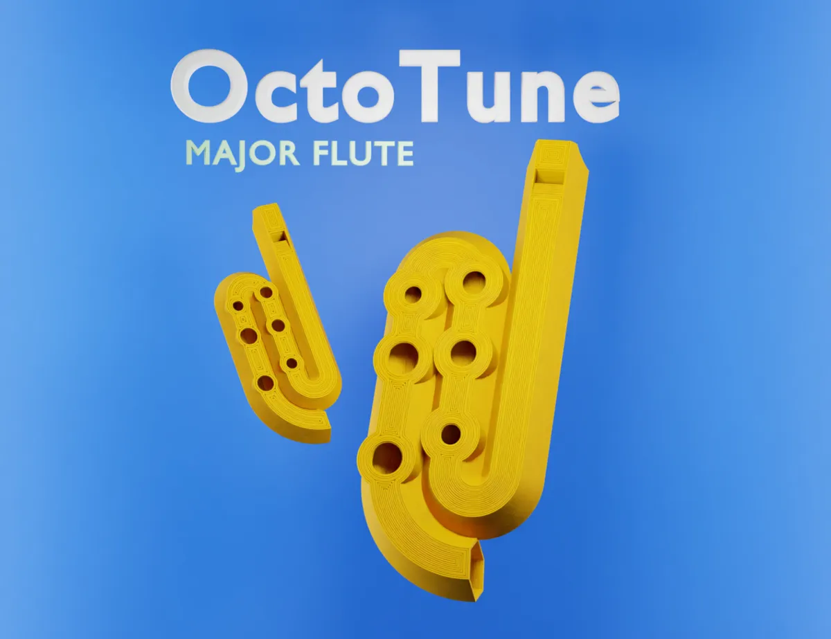 TeleTunes Octo Tune Major Flute / Whistle (F#) - Free 3D Print Model ...