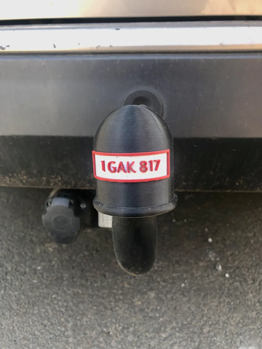 Customised trailer hitch cap by patrick.de_mets - MakerWorld