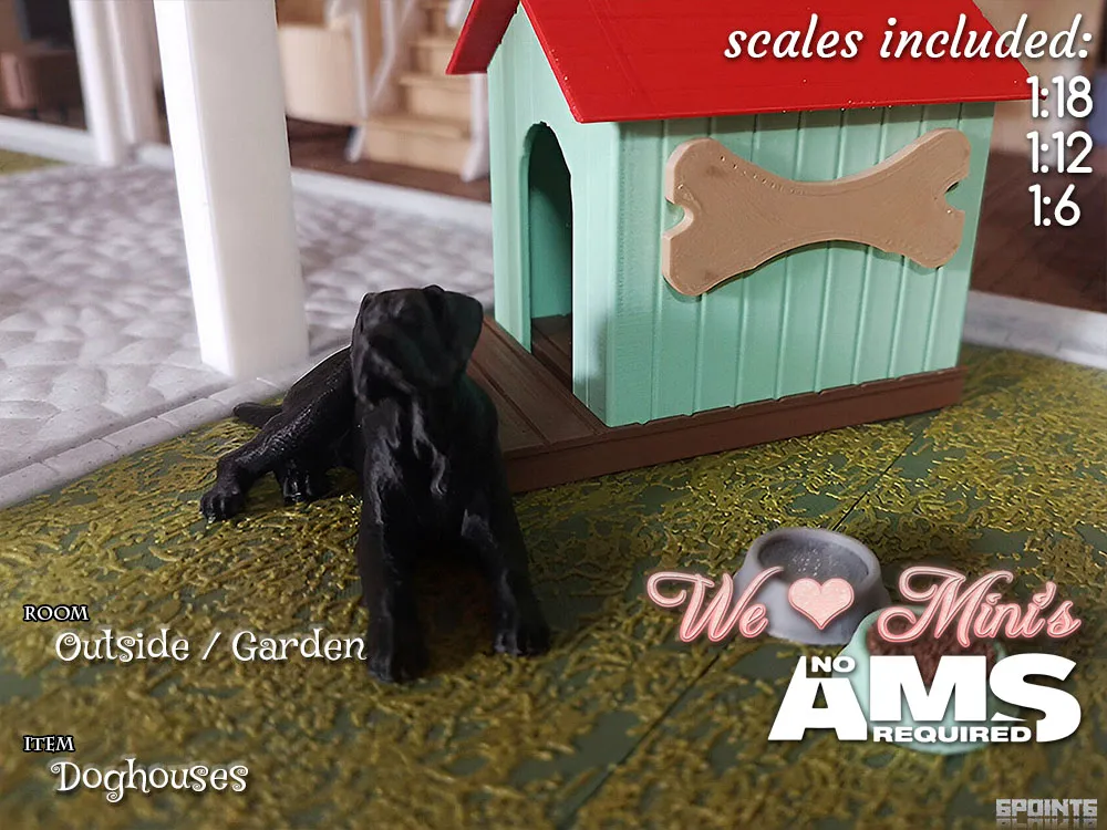 Casa de muñecas - Casetas de perro V2 - Modelo de impresión 3D gratuito ...