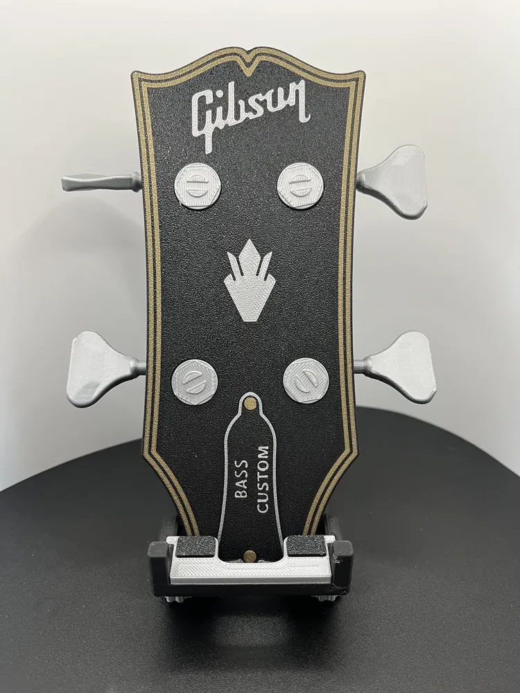 Gibson Phone Stand - Free 3D Print Model - MakerWorld