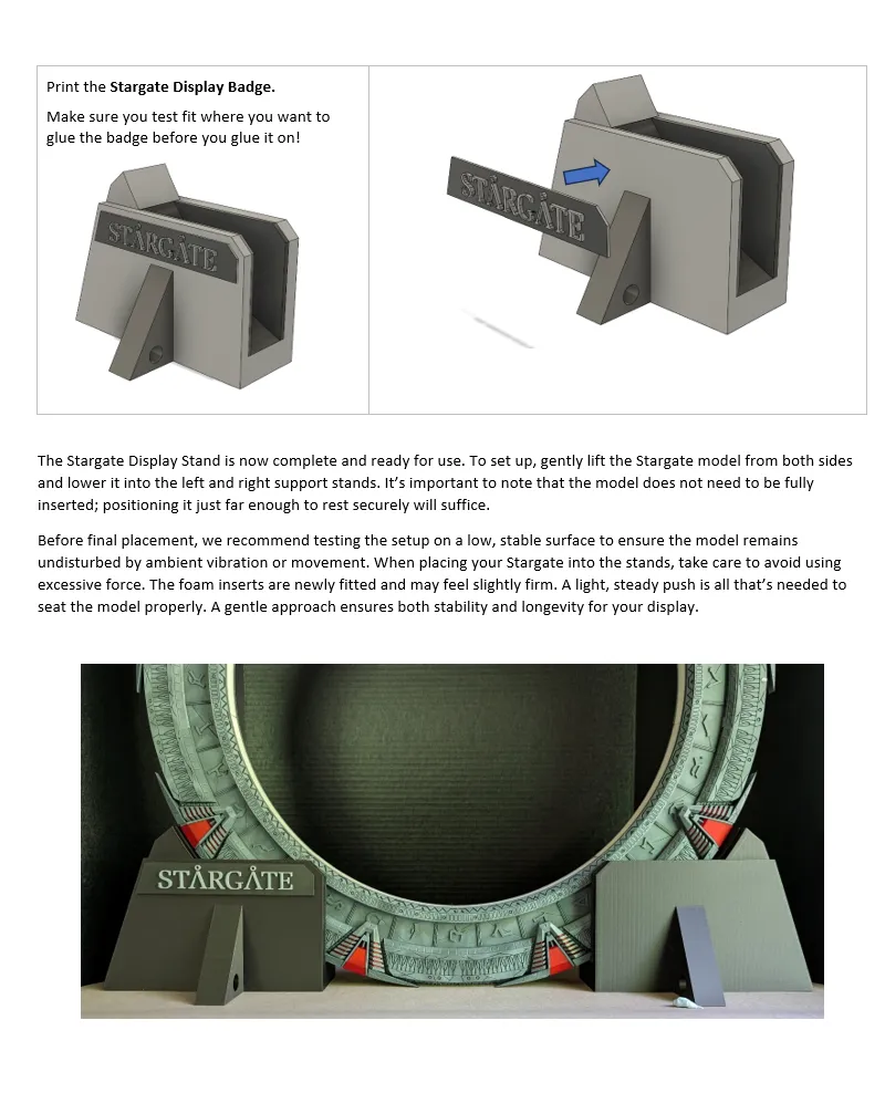 Stargate Display Stand - Free 3D Print Model - MakerWorld