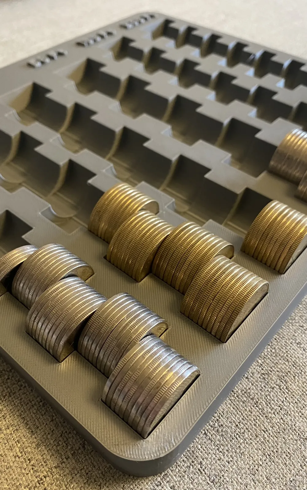 HUF Coin Storage and Counter Tray (10-200 HUF) - Free 3D Print Model ...