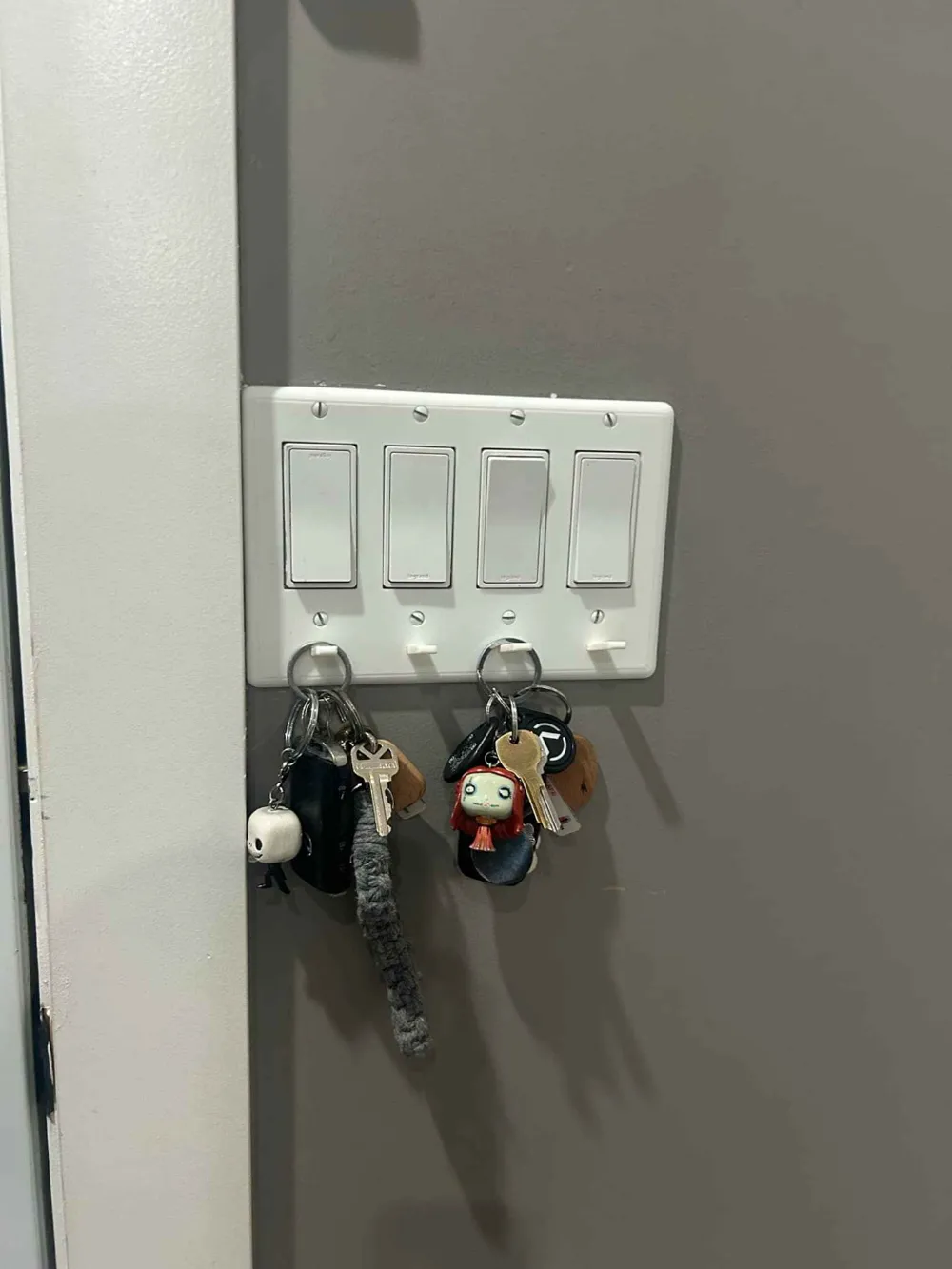 light switch cover plate key holder - Free 3D Print Model - MakerWorld