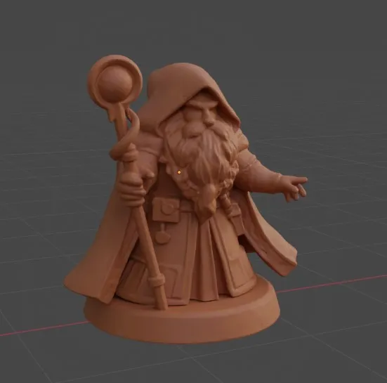 Dwarf Wizard | DnD, Pathfinder, Wargame Miniature by Redsing_ART ...