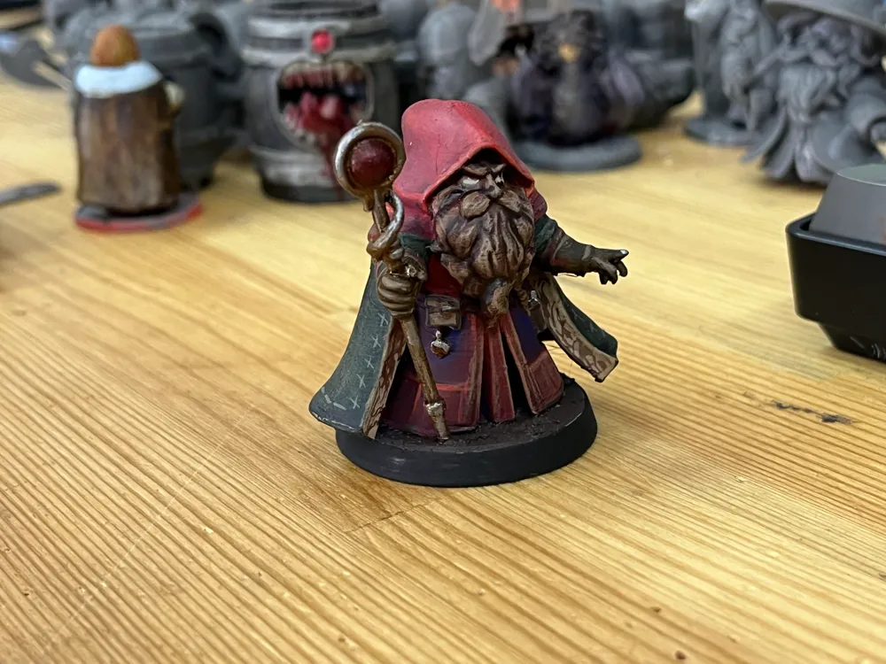 Dwarf Wizard | DnD, Pathfinder, Wargame Miniature by Redsing_ART ...