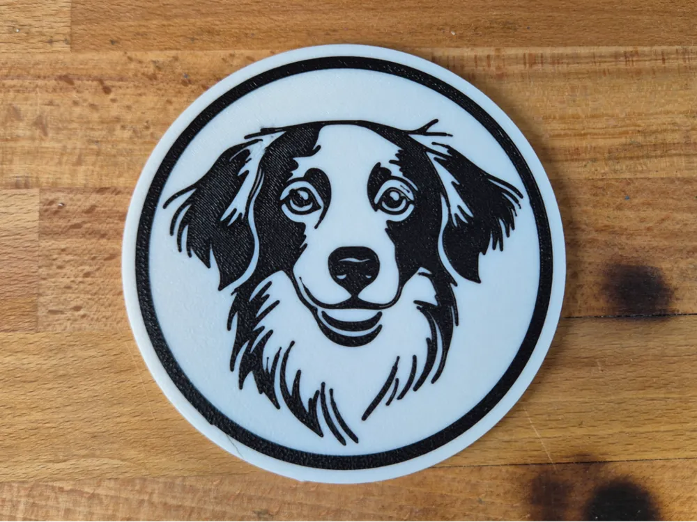 Kooikerhondje coaster by Mr.Jay - MakerWorld