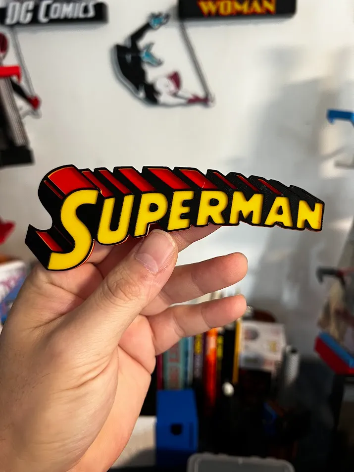 Superman Logos - Font and Logo by standitupstoreMakerWorld: Download ...