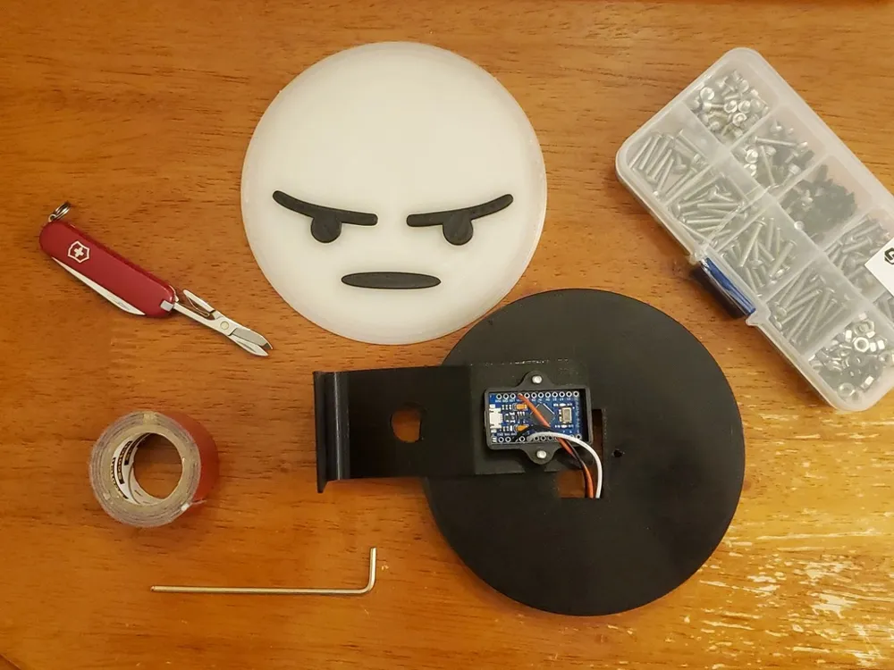 RGB LED Angry Reaction Face by AlexY_ - MakerWorld