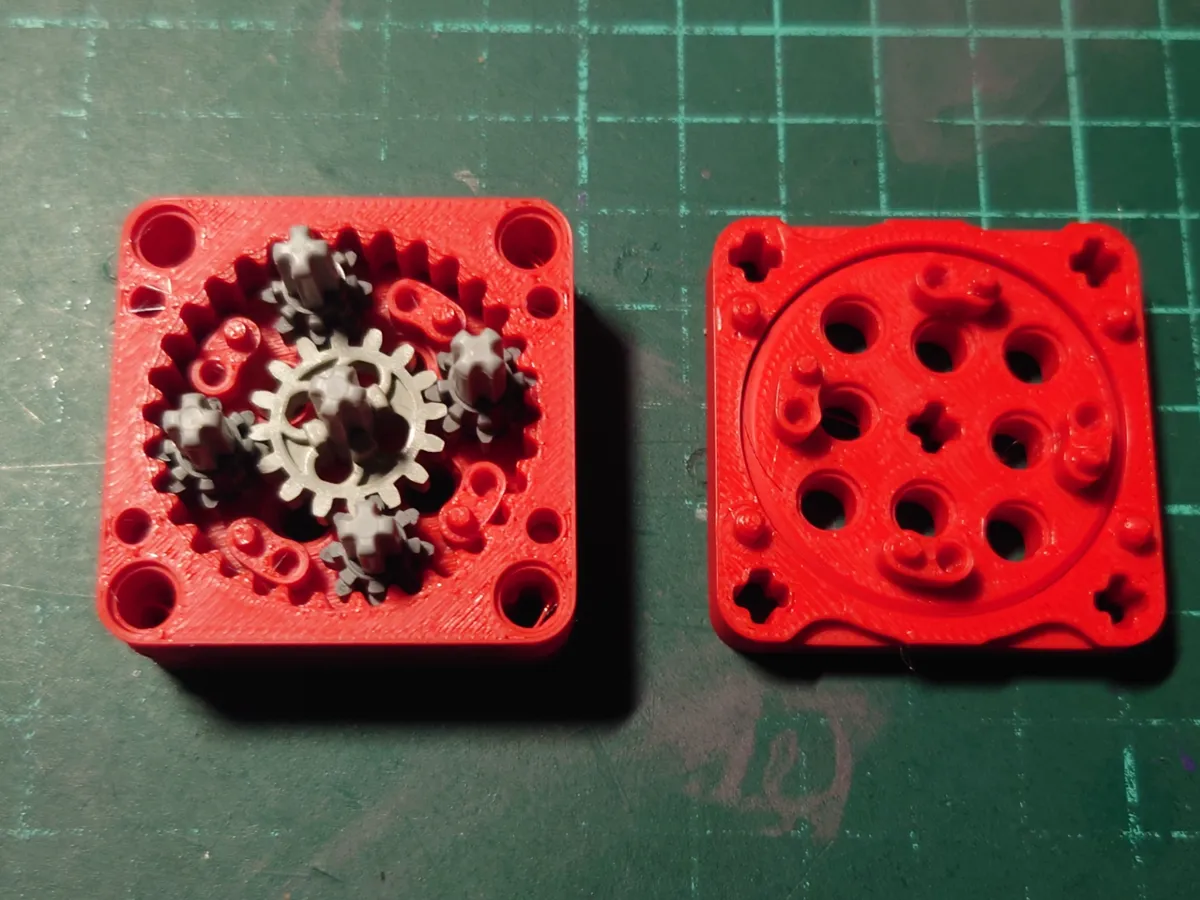Stackable Planetary reduction with Technic gears - Free 3D Print Model ...