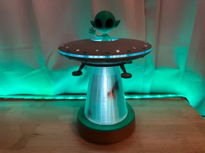 The Great UFO Cow Abduction Lamp by Smoke&BaconMediaLLC MakerWorld: Download Free 3D Models