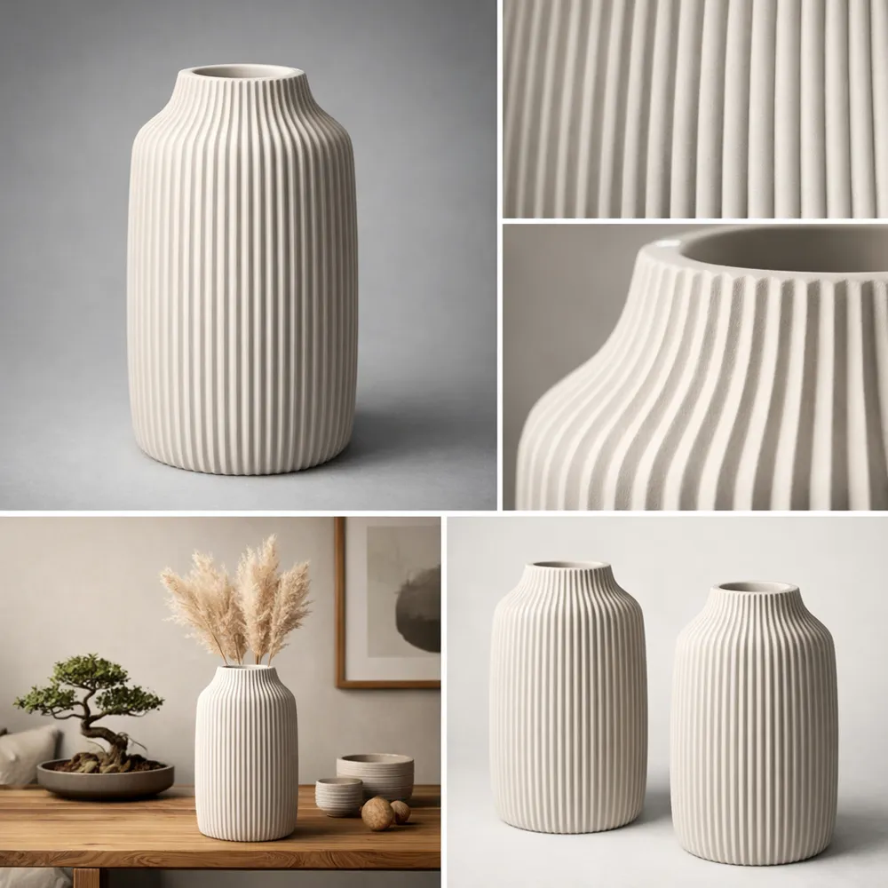 Japandi Vase Cache-pot - Free 3D Print Model - MakerWorld